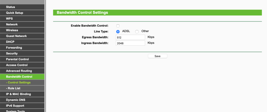 How To Setup Bandwidth Control On TP Link Router Admin Login